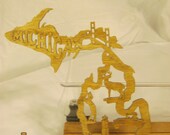 Items similar to US STATE of MICHIGAN Scroll Saw Plaque on Etsy