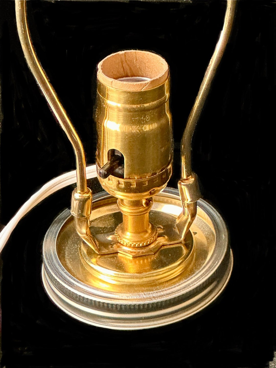 Mason Jar Lamp Kit With a Pre-wired Socket, Over 15 Quality Lamp Parts ...