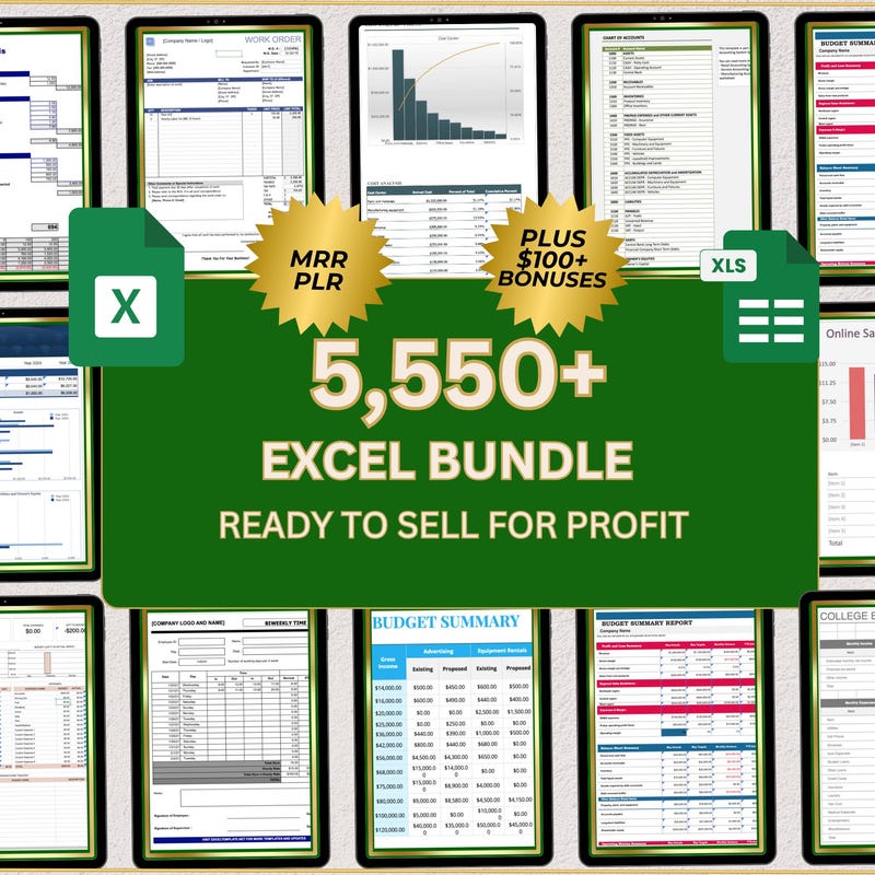Excel Best Seller - Etsy