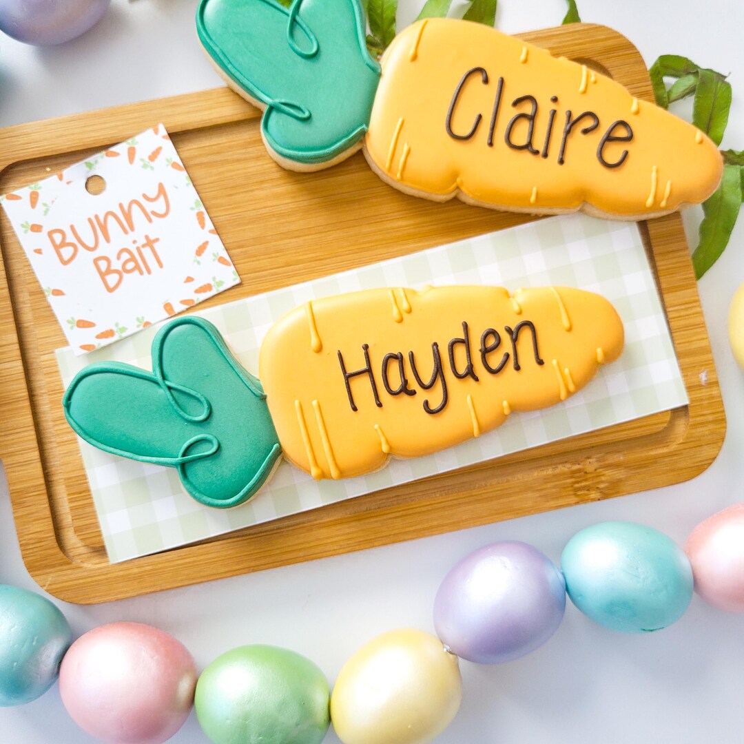 Large Personalized Easter Sugar Cookie With Name | Easter Basket ...
