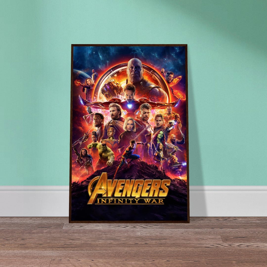 Avengers Infinity War Poster Epic Movie Art Print Matte Finish for Fans ...