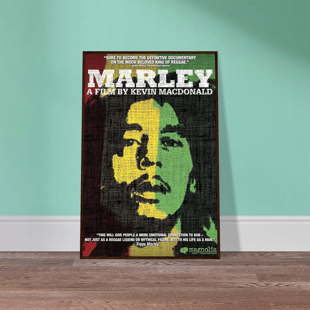 Bob Marley Documentary Poster - Classic Matte Print - Perfect Wall Art ...