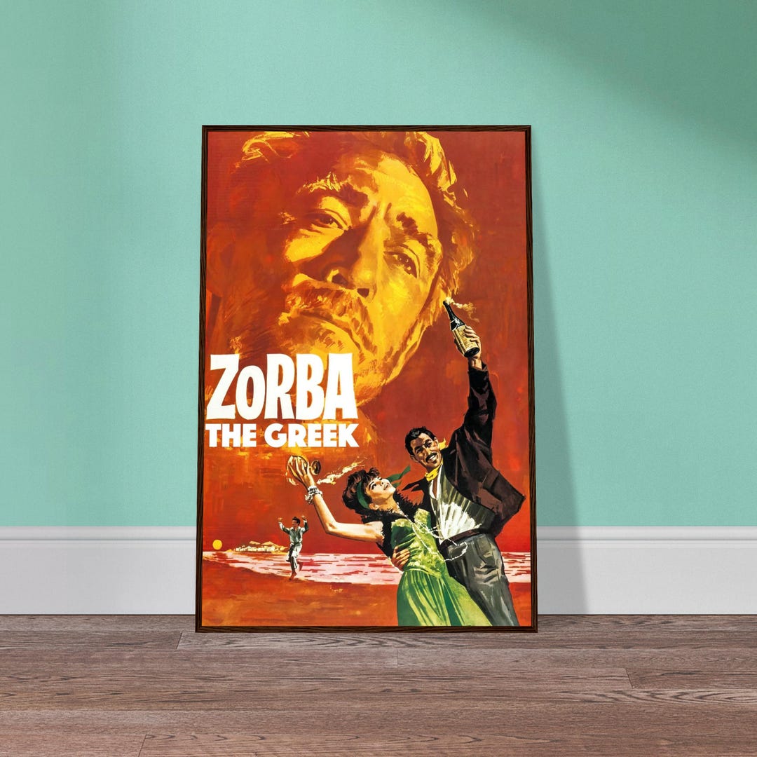 Zorba the Greek Movie Poster - Vintage Film Art - Timeless Wall Décor ...