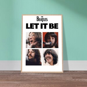 Stunning Let It Be Poster - Beatles Final Album Quad-image Art ...