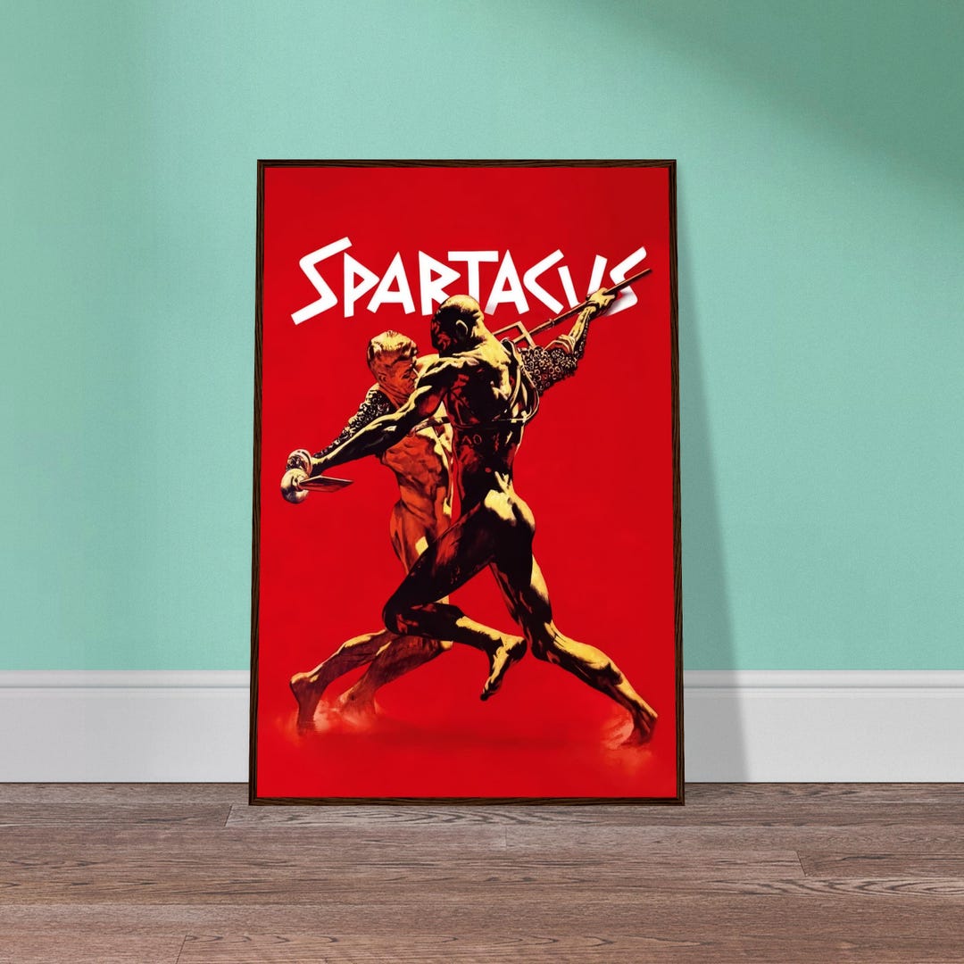 Spartacus 1960 Classic Movie Poster Epic Gladiator Battle Art Print - Etsy