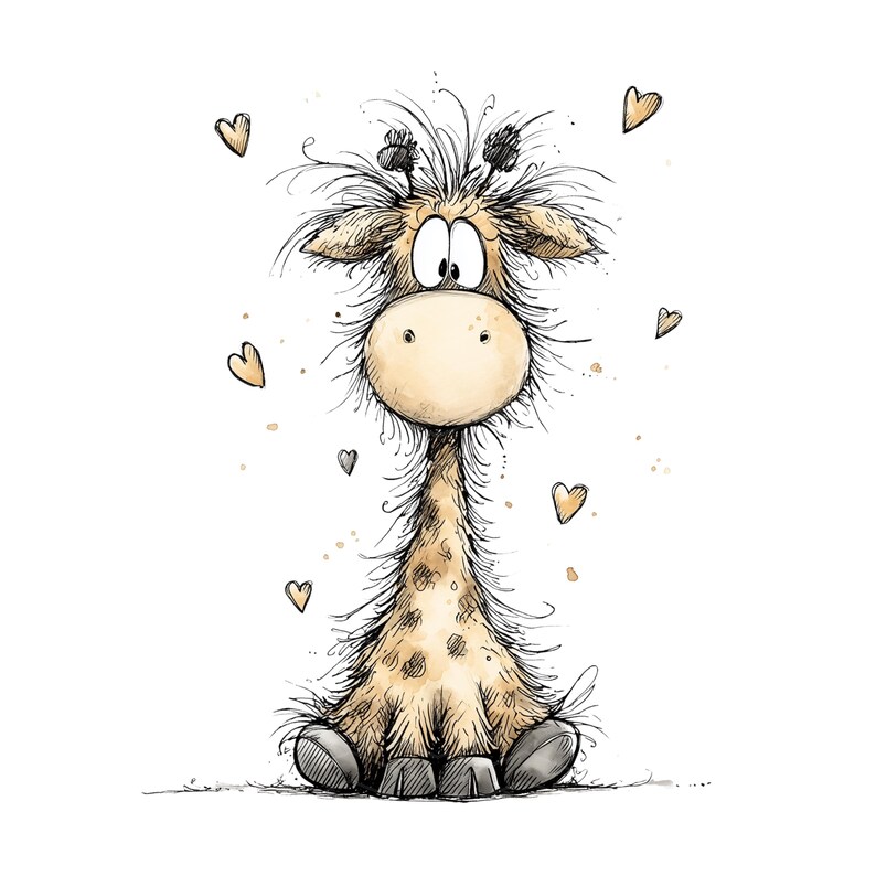 35 Whimsical Safari Animals Clipart, Png’s, Digital Download - Etsy