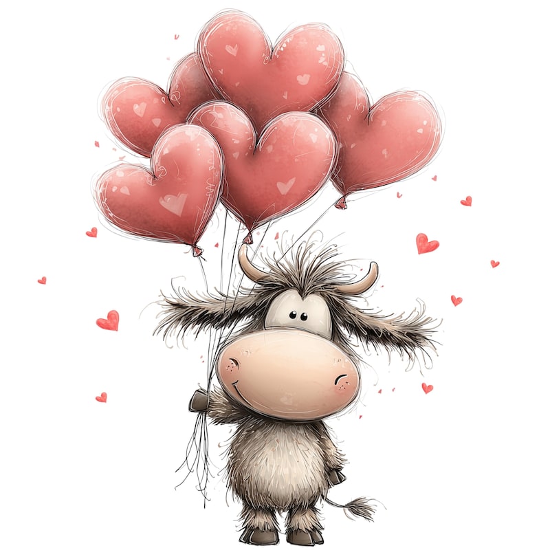 Pig Valentine Transfer - Etsy