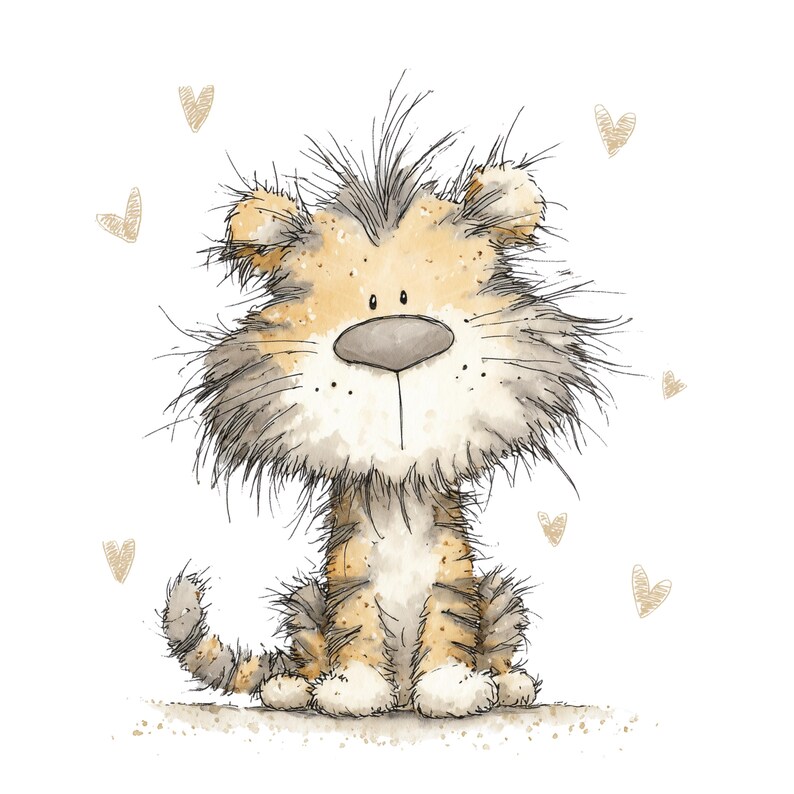35 Whimsical Safari Animals Clipart, Png’s, Digital Download - Etsy