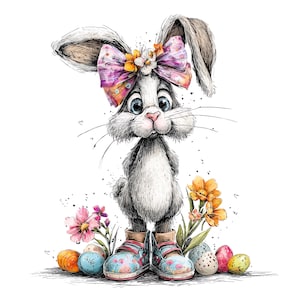 100 Easter Clipart, Easter Bunny Clip Art, Digital Download - Etsy