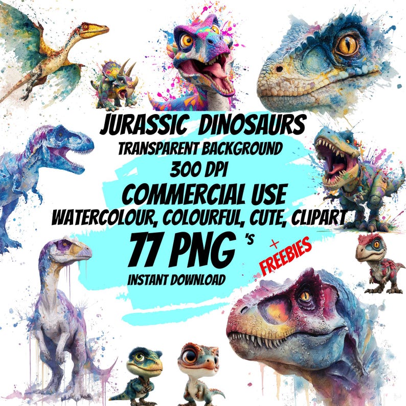 Jurassic Dinosaurs, 77, Clipart, Wall Art, Decor, Transparent ...
