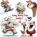 40 Funny Santa Clipart, Quirky Christmas PNG (digital Download) - Etsy