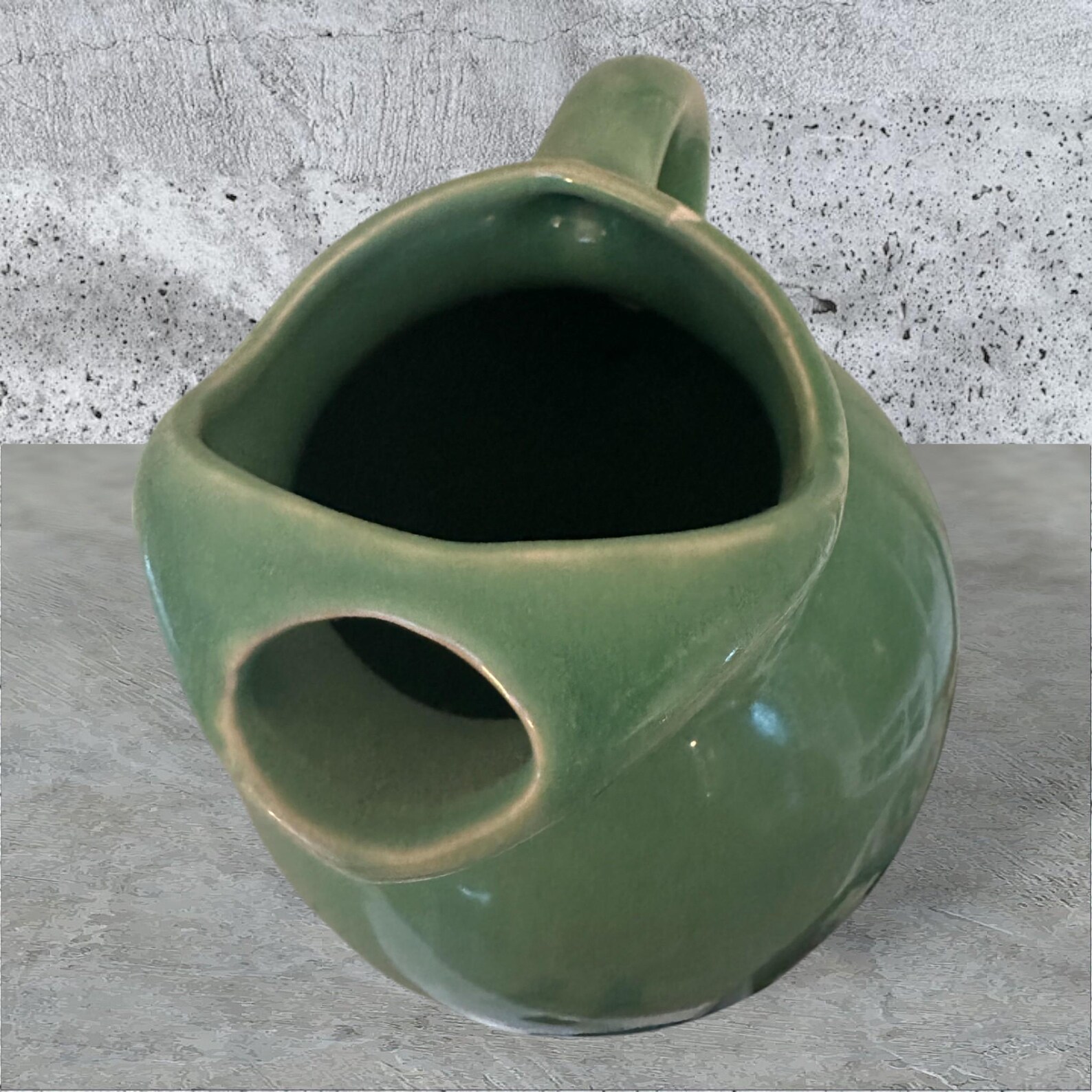 Mid Century Hall Tilt Ball Pitcher - Spring Green 1950s Vintage With ...