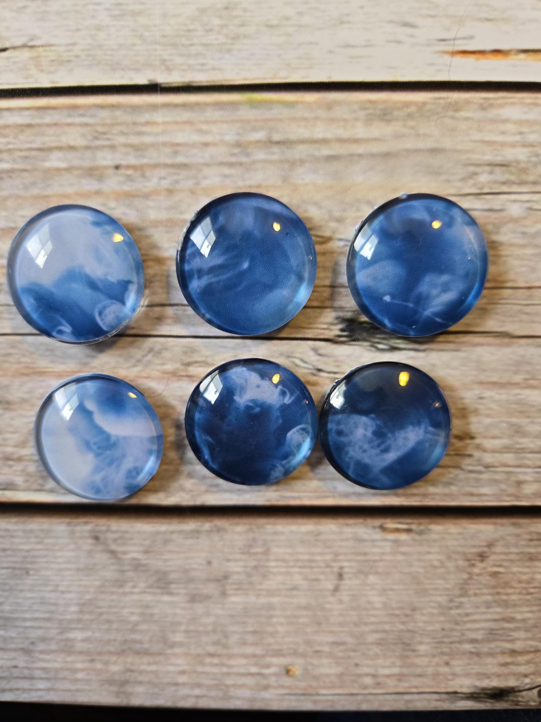 Blue Cloud Fridge Magnets - Set of 6 - Etsy