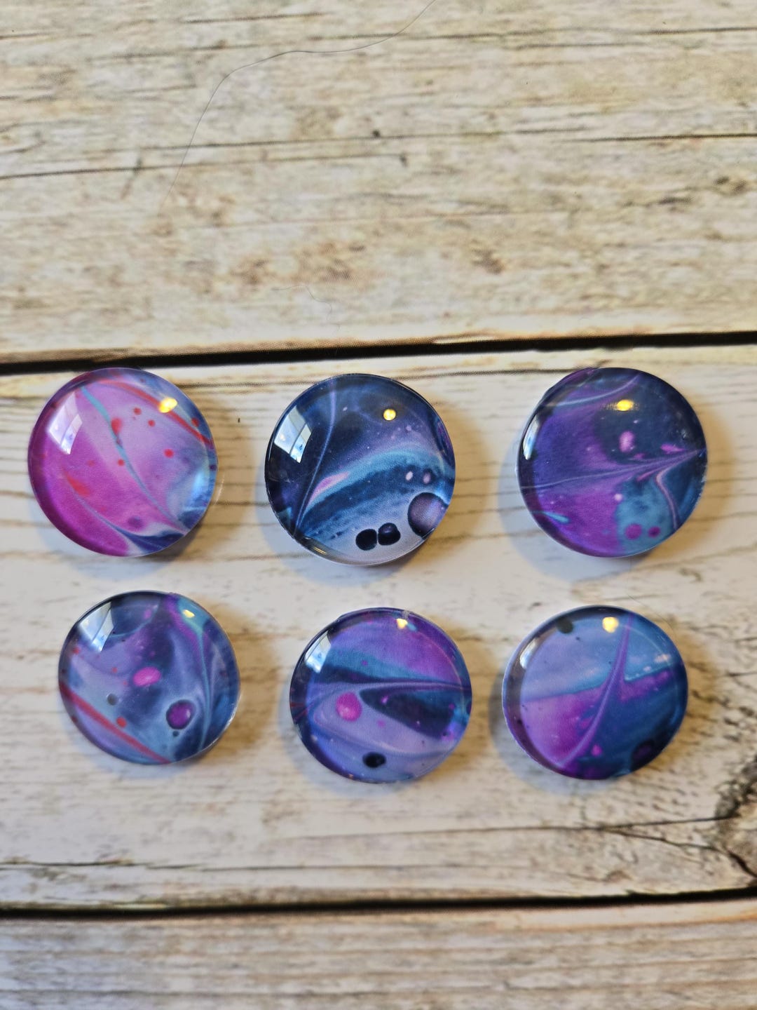 Space Paint Splash Fridge Magnets - Set of 6 - Etsy
