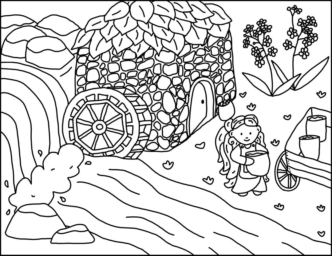 Mill Coloring Pages