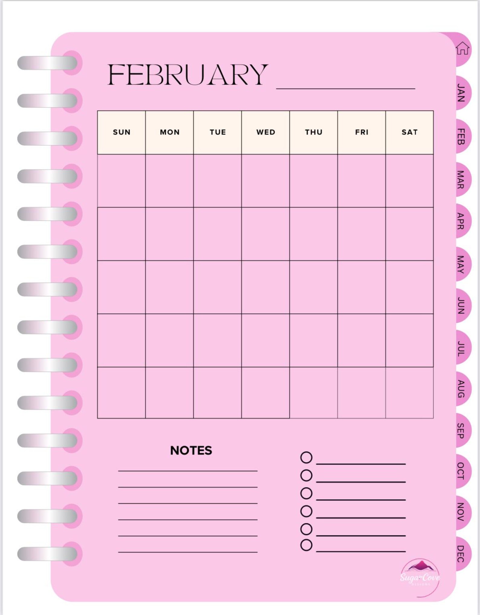 Girl Boss Monthly Planner, Digital Planner 2025, Digital Calendar ...