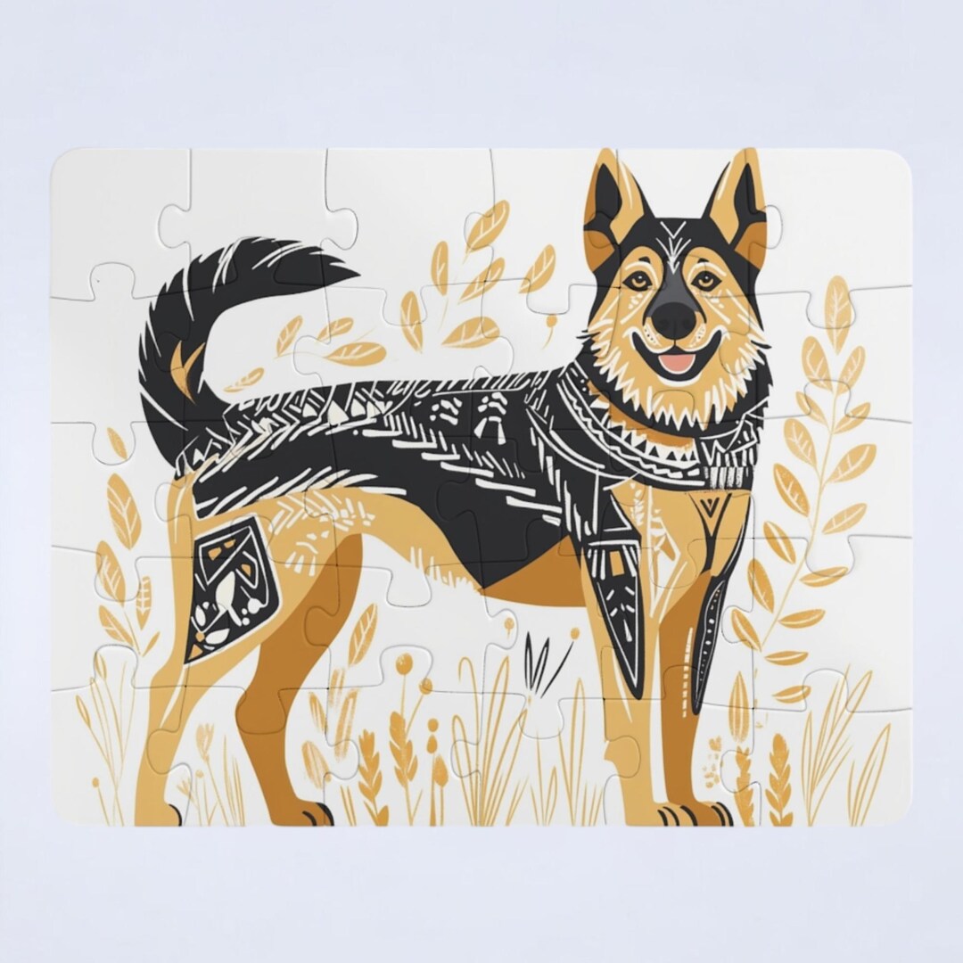 German Shepherd Jigsaw Puzzle 30 Pieces Horizontal - Wall Art Bedroom ...