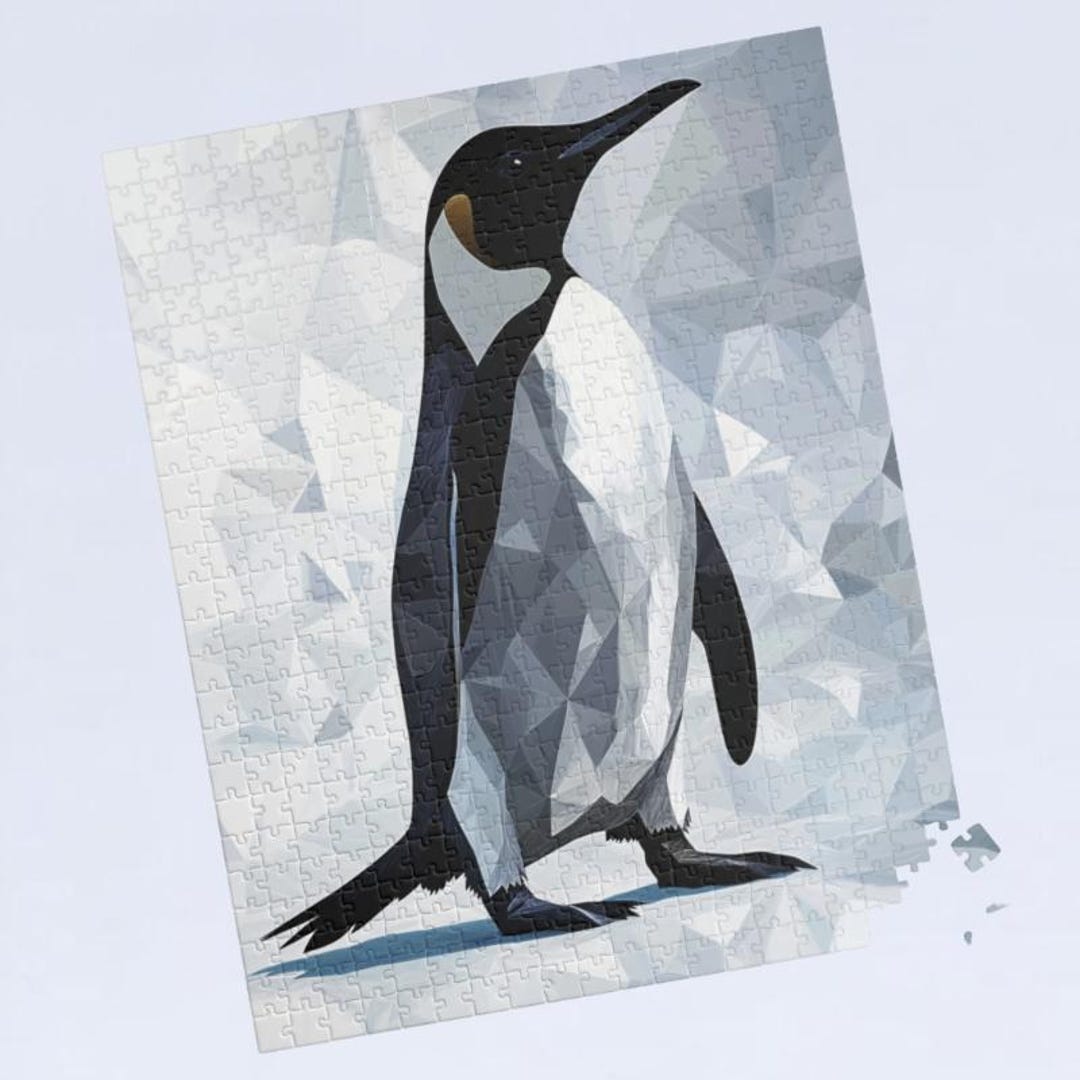 Penguin Jigsaw Puzzle 520 Pieces Vertical - Wall Art Family Together ...