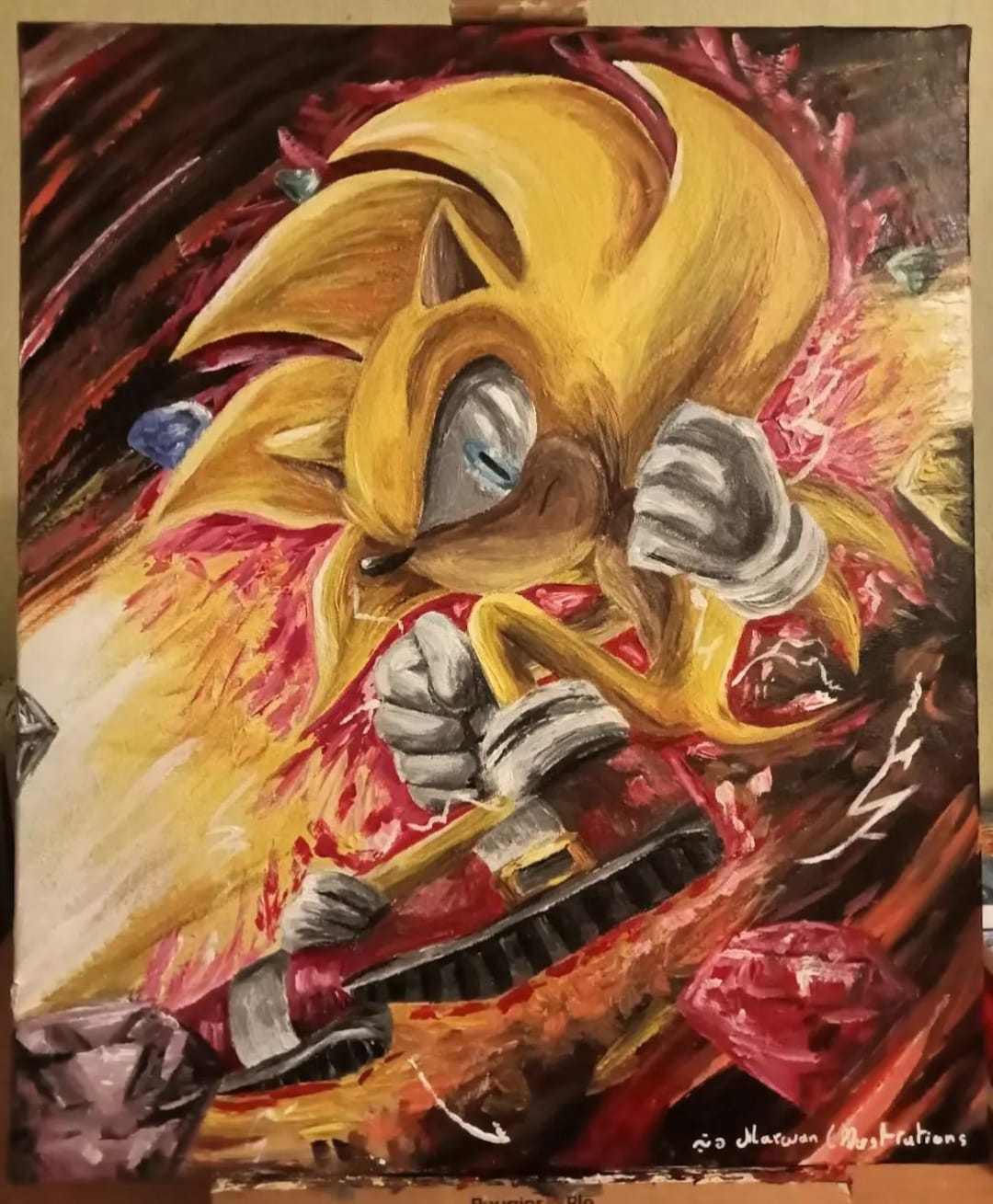 Cyber Super Sonic Sonic Frontiers - Etsy