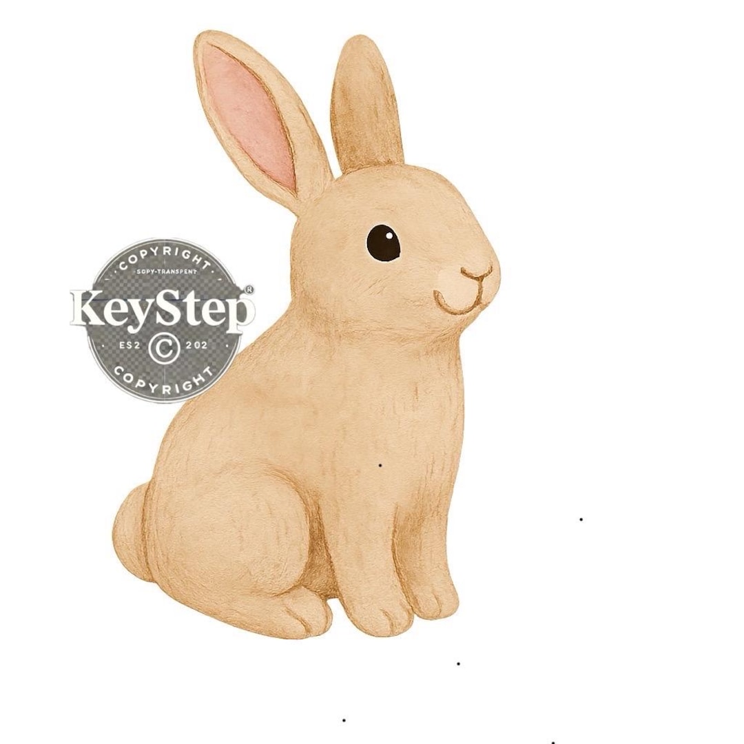 Watercolor Bunny Clipart PNG | Cute Rabbit Illustration | Spring Animal ...