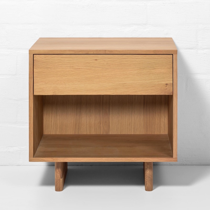 Oak Bedside Table Solid - Etsy