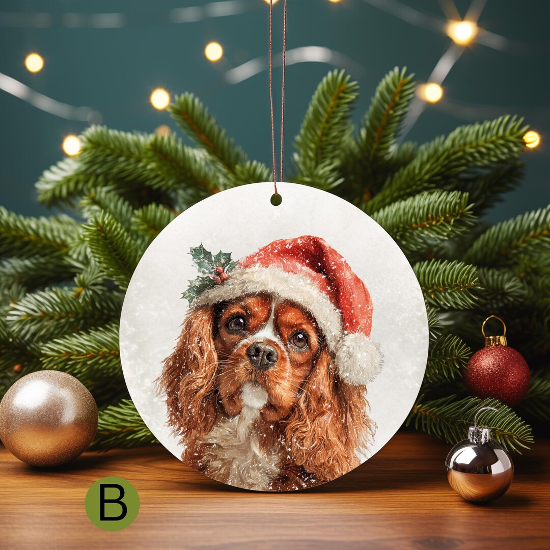 Ruby Cavalier King Charles Spaniel Ornament • CKCS Holiday Decor ...
