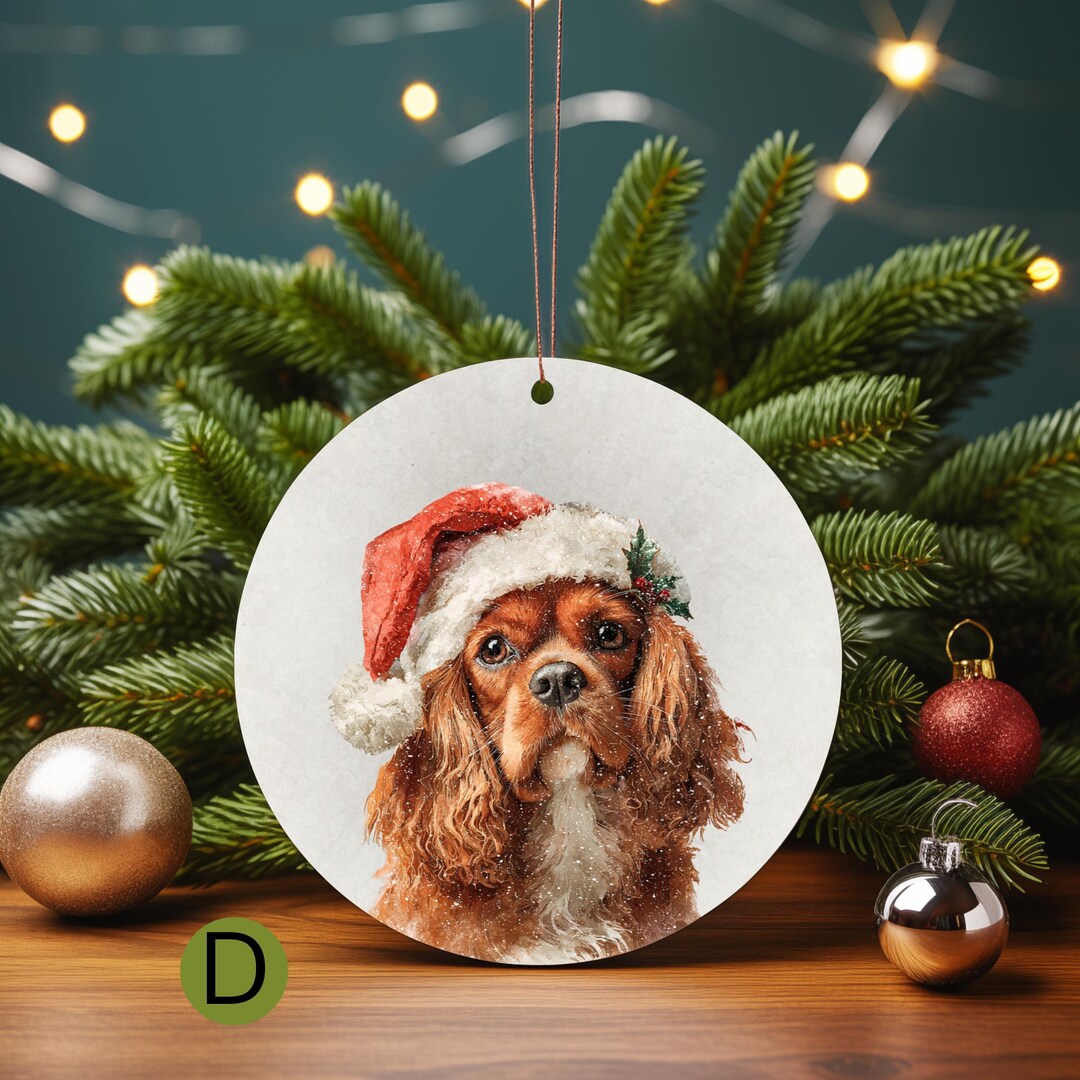 Ruby Cavalier King Charles Spaniel Ornament • CKCS Holiday Decor ...