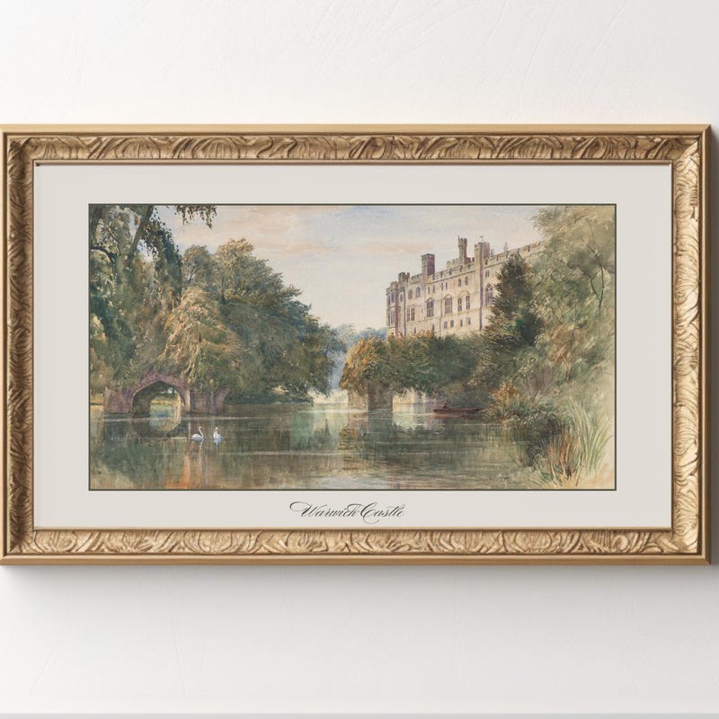 Ancient Castle Painting - Etsy