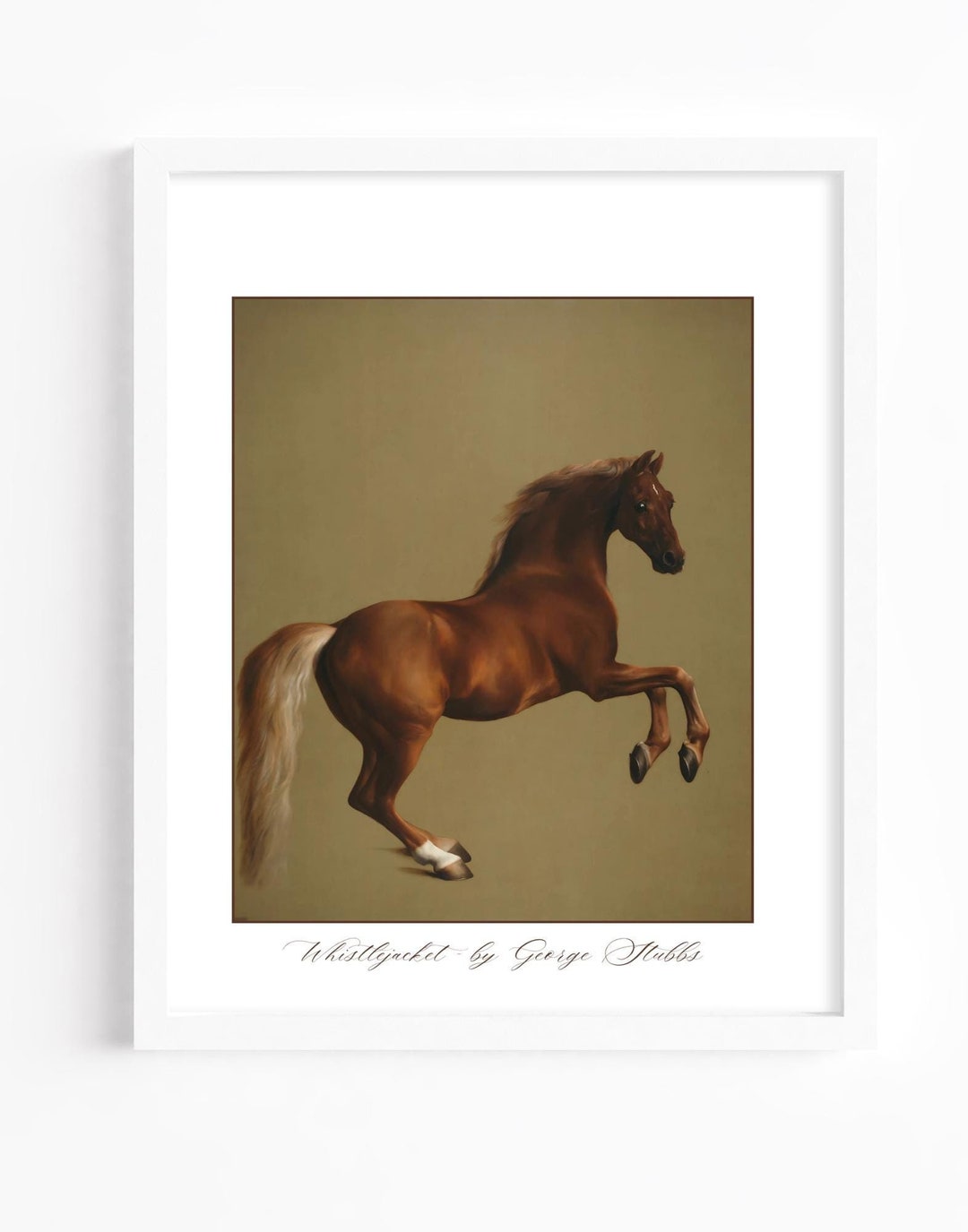 George Stubbs 'whistlejacket' Horse Art Print: Vintage Equestrian Decor ...