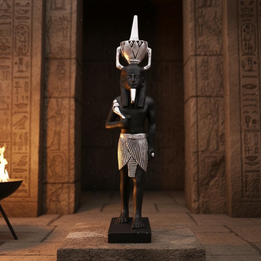 Ancient Egyptian Nefertem Statue Sacred Egyptian God of the Lotus Rare ...