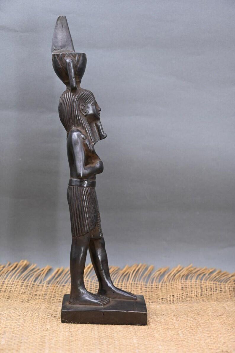 Ancient Egyptian Nefertum Statue: God of the Lotus, Rare Pharaonic ...