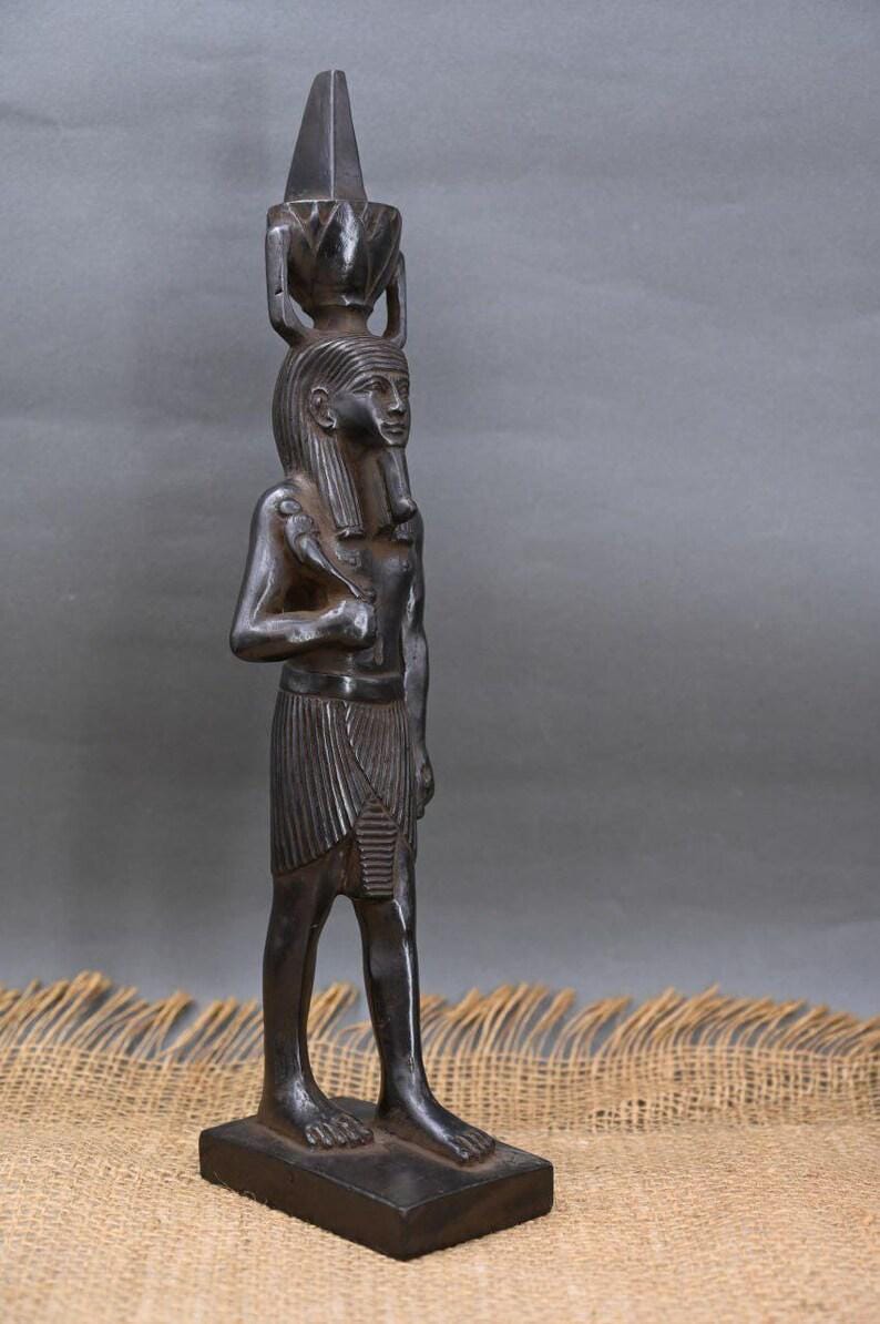 Ancient Egyptian Nefertum Statue: God of the Lotus, Rare Pharaonic ...