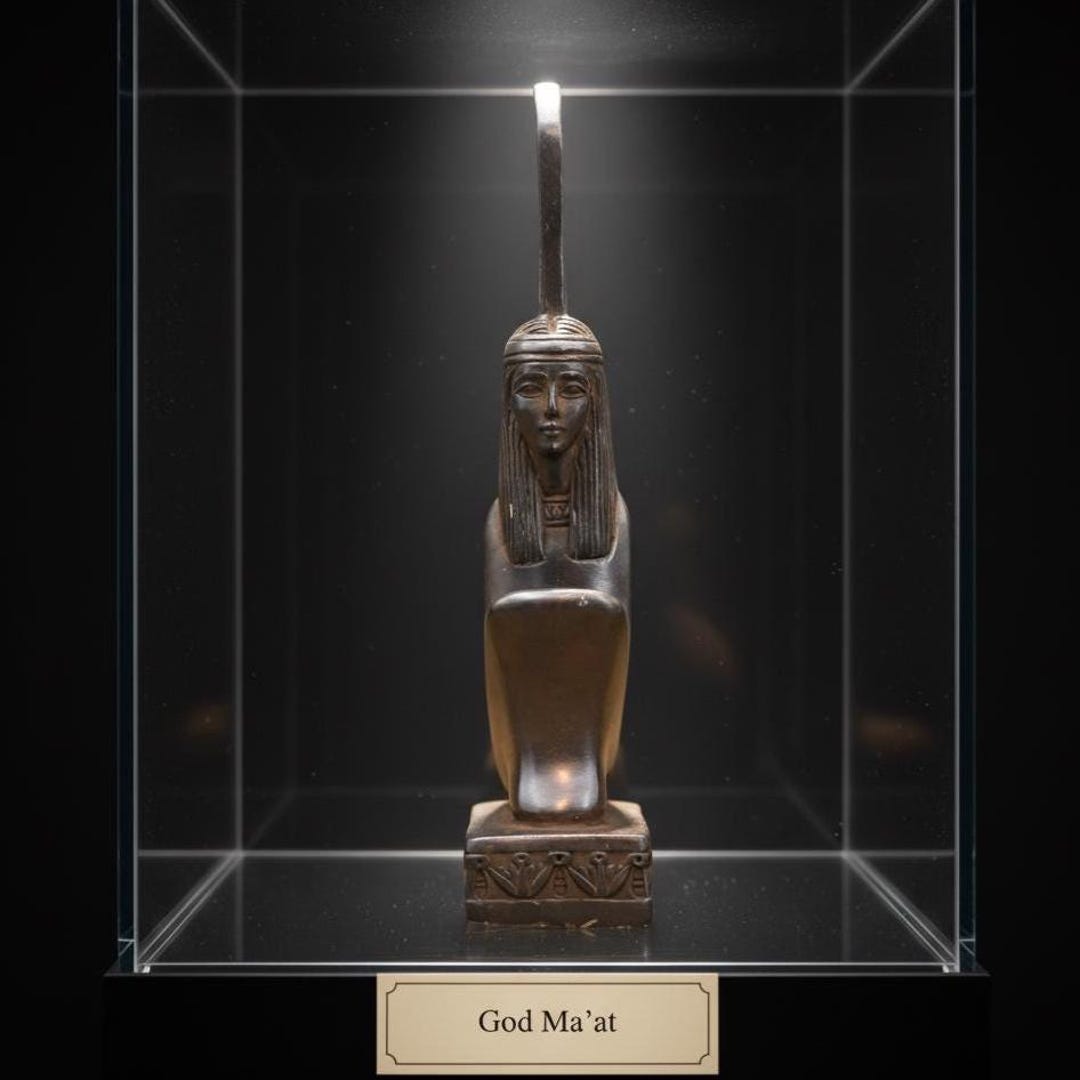 Ancient Egyptian Ma’at Statue: Goddess of Truth & Justice, Rare ...