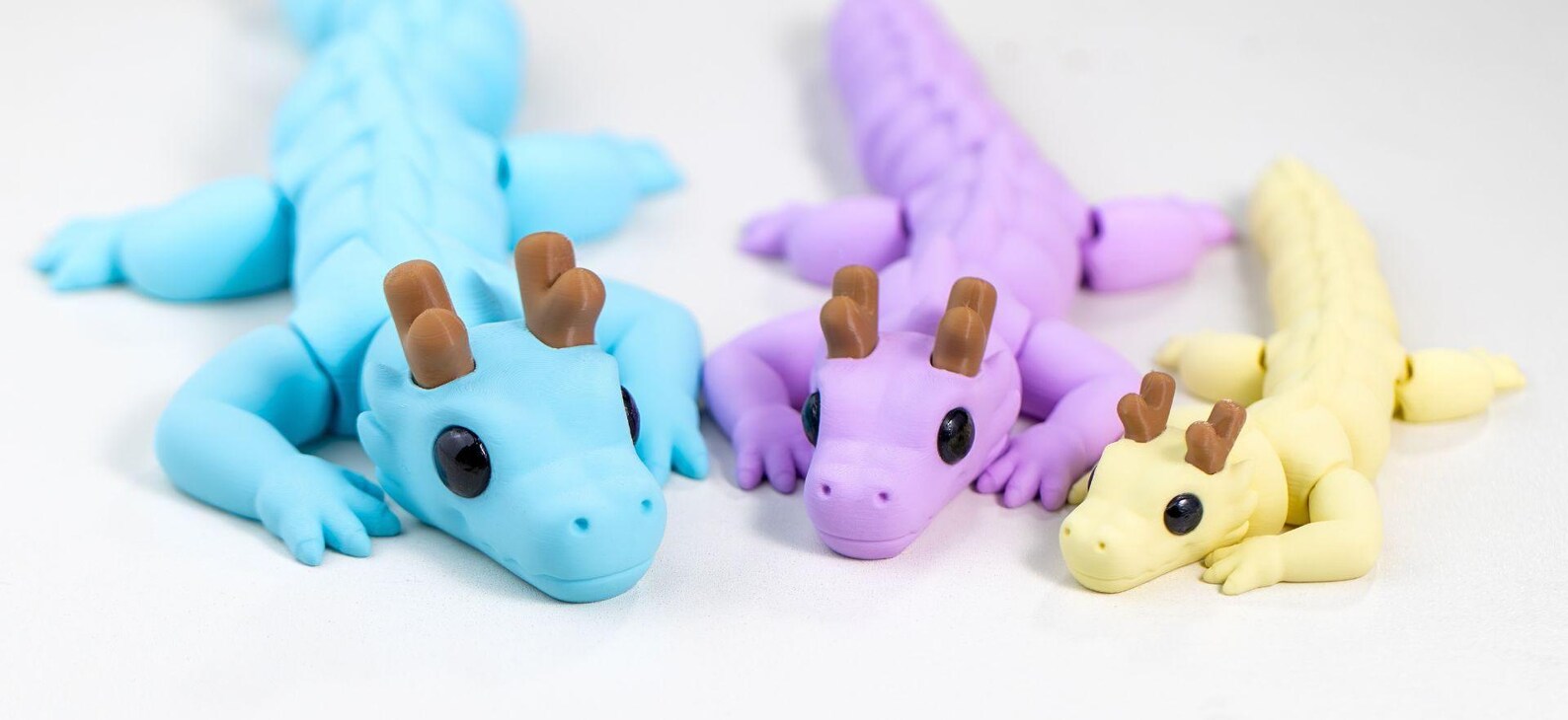 Zou Mini Dragon – Articulated 3D Printed Dragon Toy | Kawaii Fantasy ...