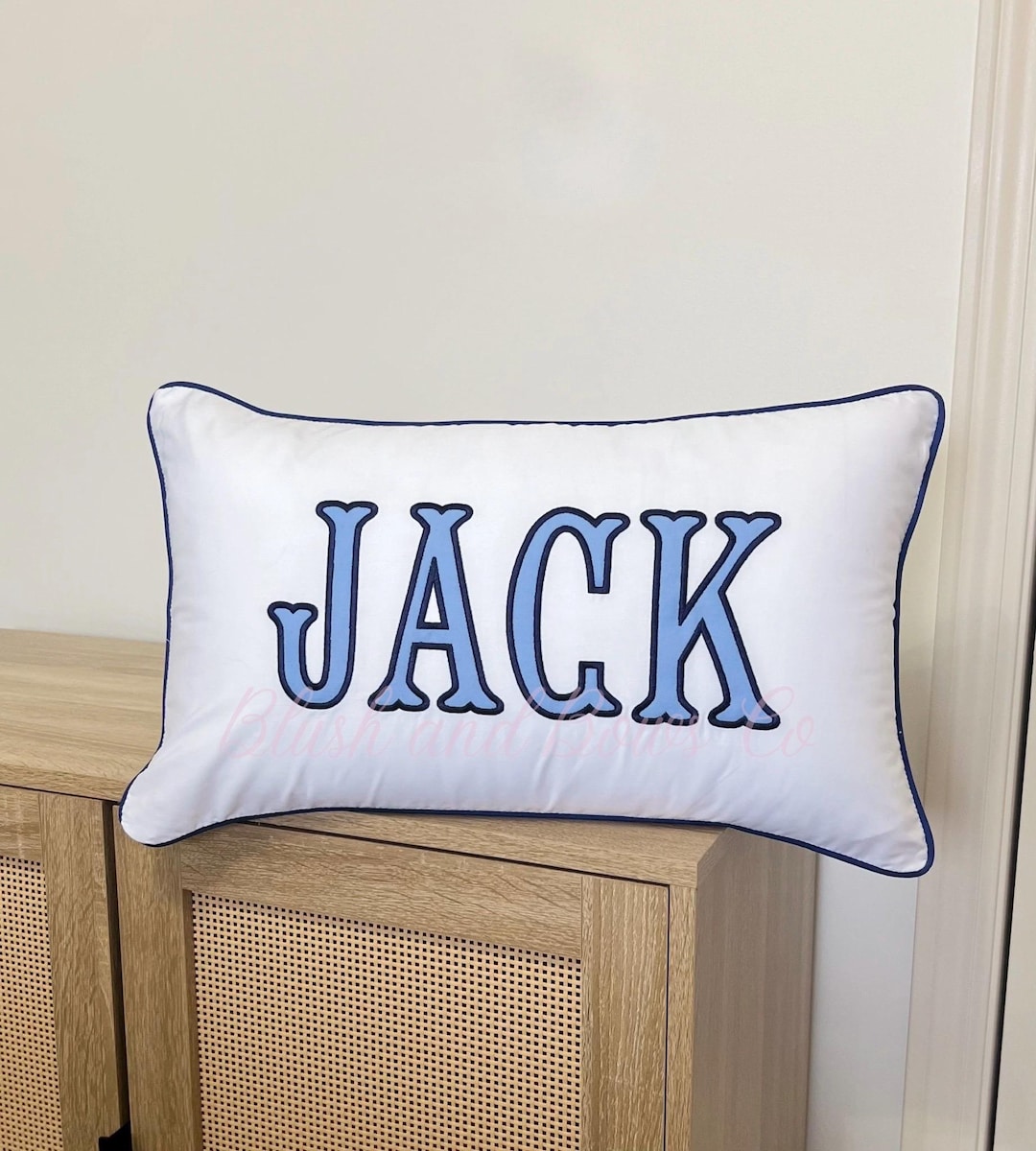Piping Edge Personalized Pillowcase - Etsy