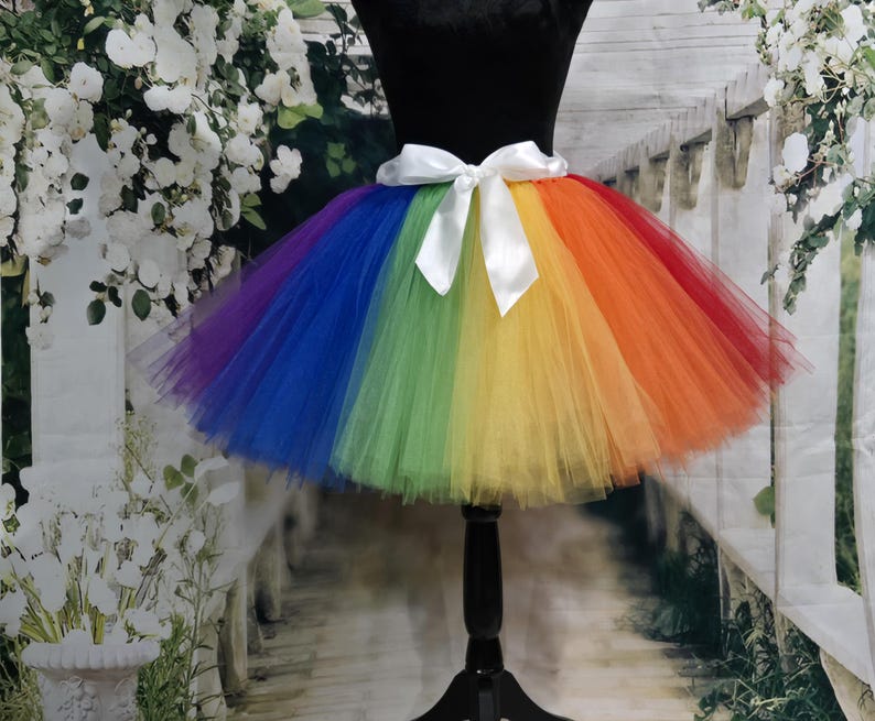 Rainbow Tutu/ Halloween Costume Tutu/ Rainbow Skirt/ LGBTQIA+ Skirt ...