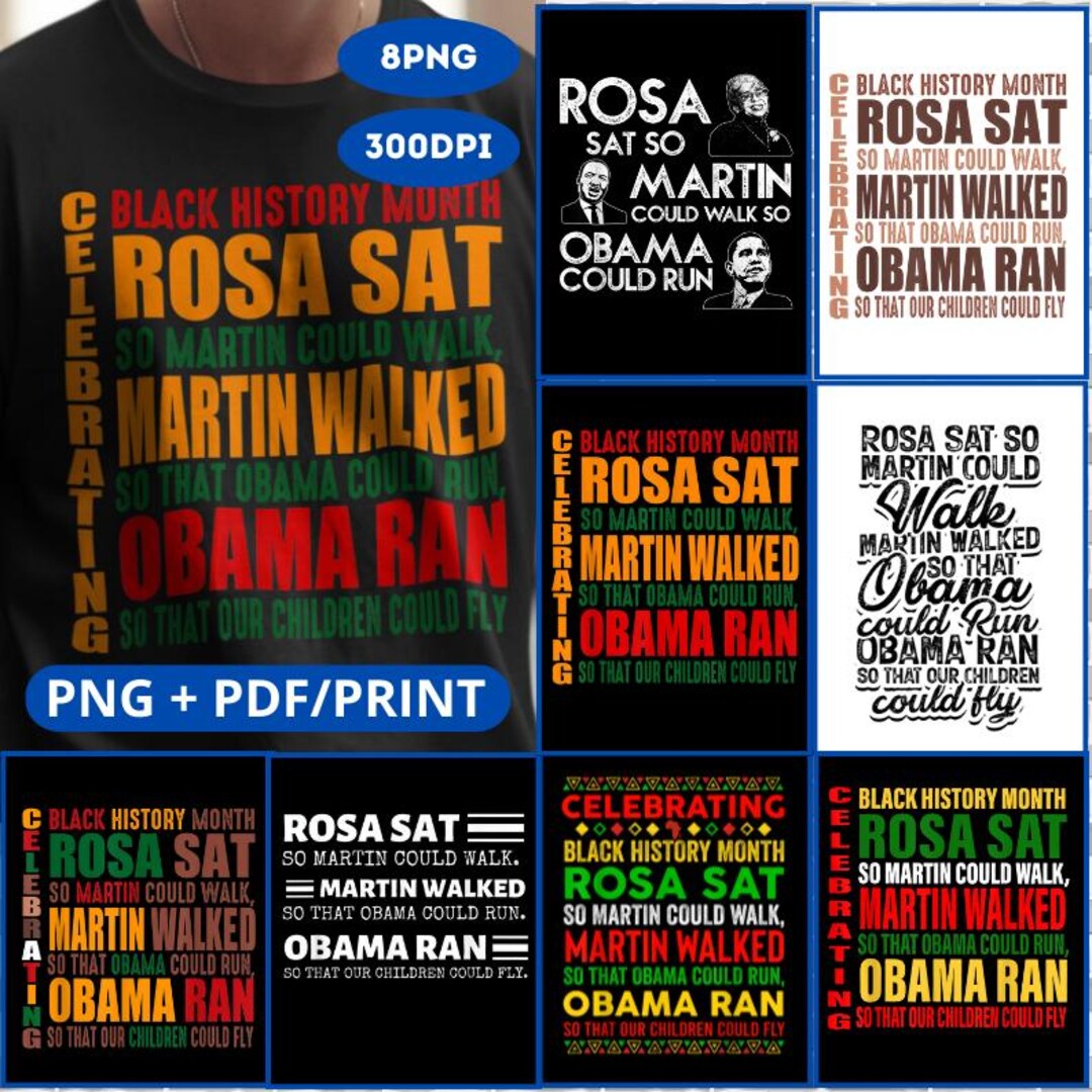 8design Black History Month Gift Black History Month Rosa Sat so Martin ...