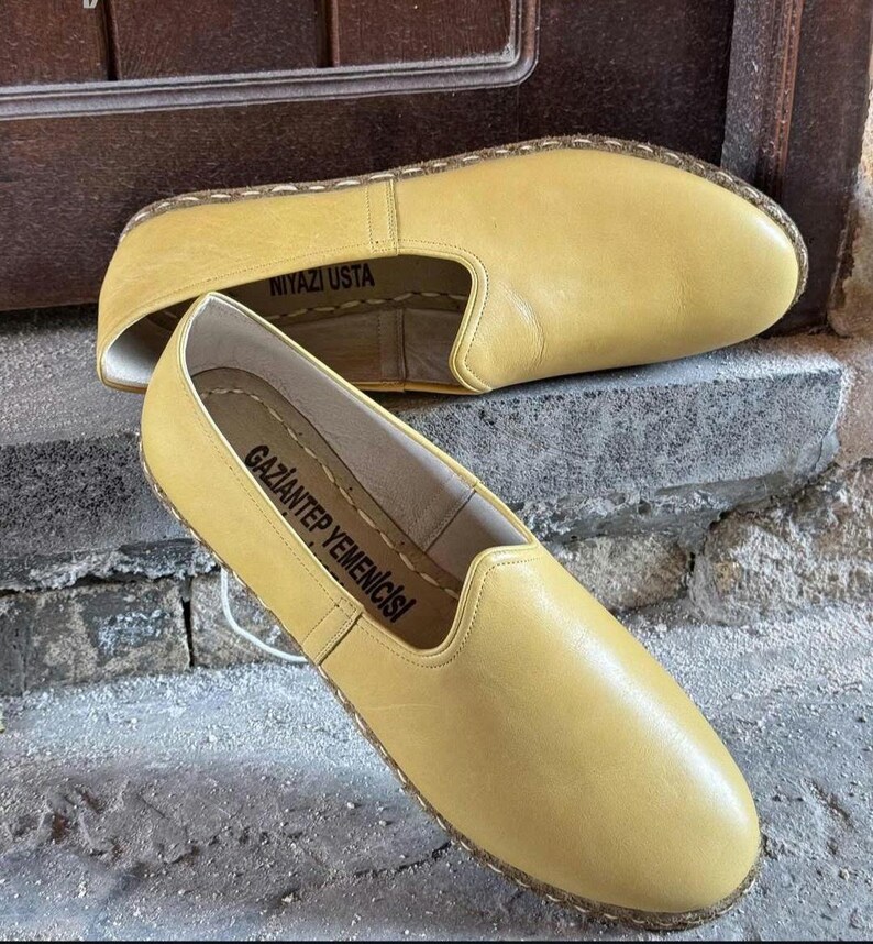 Barefoot Grounding Shoe, Energy-balancing Leather Shoe, Yellow ...
