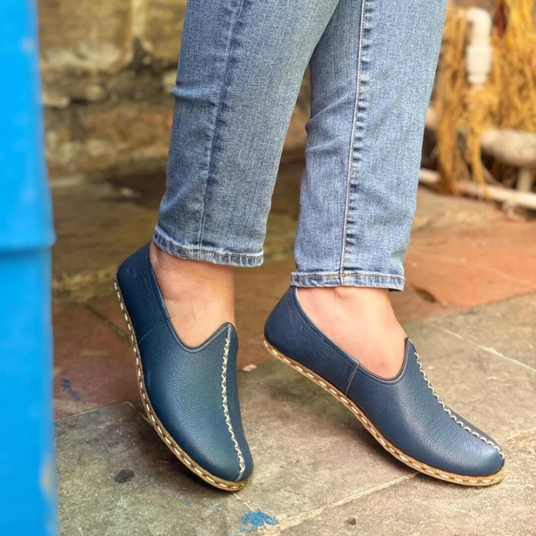 Turkish Barefoot Grounding Shoe, Energy-balancing Leather Shoe ...