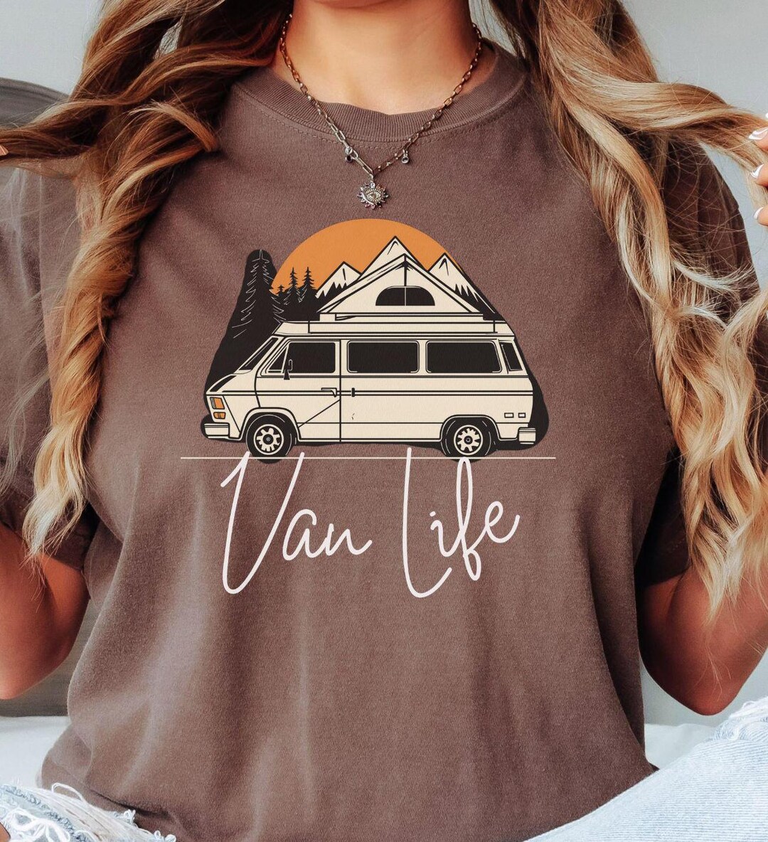 Van Life T-shirt – Retro Van Life Camper Van Tee – Adventure & Travel ...