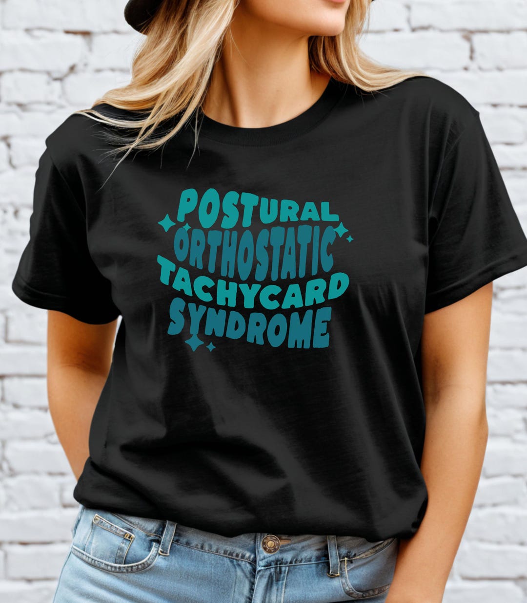 Retro POTS Syndrome Chronically Awesome Unisex T-shirt; Potsie Flare ...