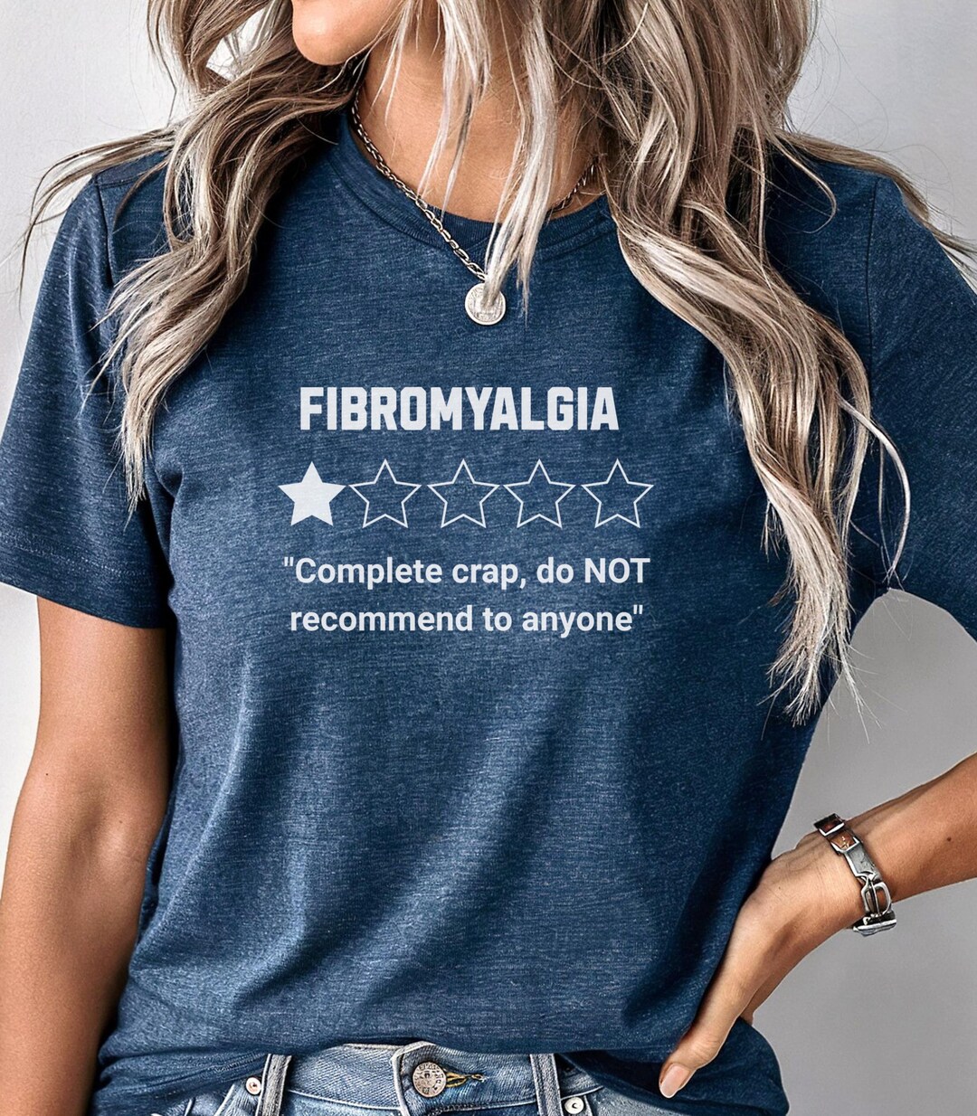 Fibromyalgia Awareness One Star Rating T-shirt; Fibro Top ...
