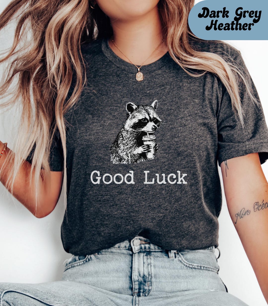 Good Luck Shirt, Racoon Meme, Sarcastic Saying, Funny Racoon, Women T ...
