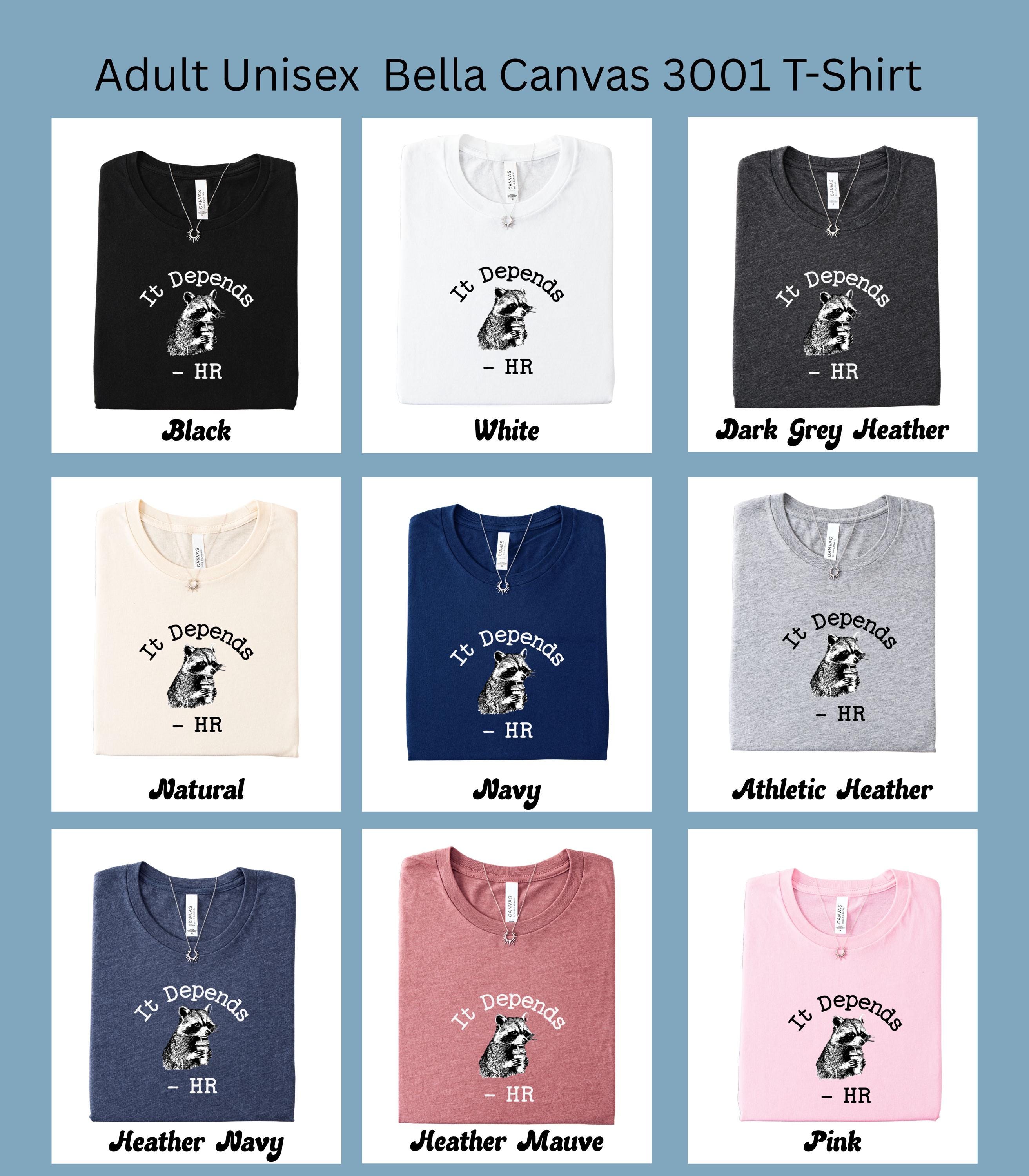 Funny HR Shirt, Racoon Human Resources Tshirt, It Depends, HR Gift for ...