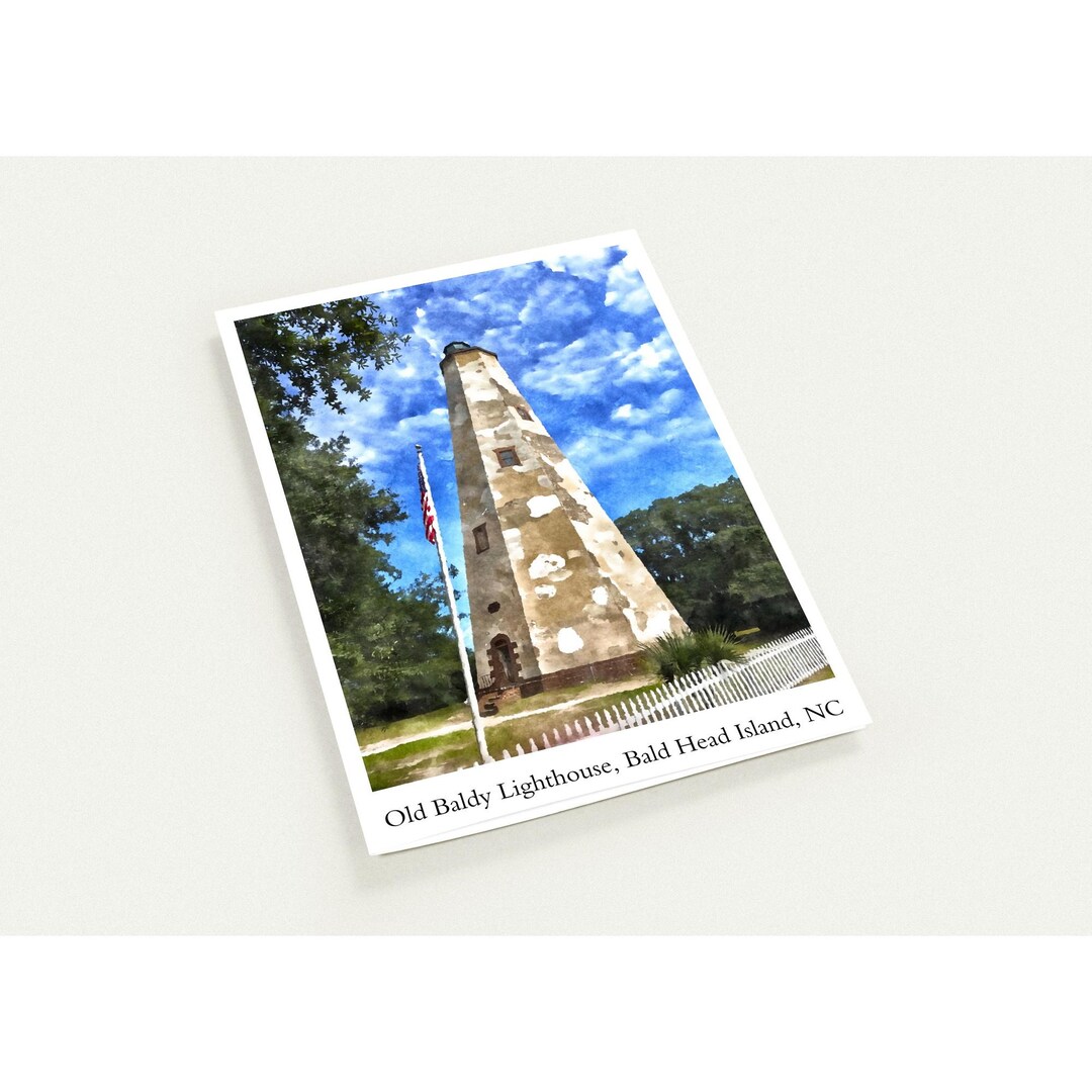 Old Baldy Lighthouse - Pack of 10 Folding Greeting Cards - Etsy