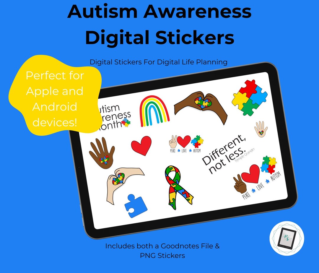 Autism Awareness Digital Stickers | Autism Acceptance | Goodnotes ...
