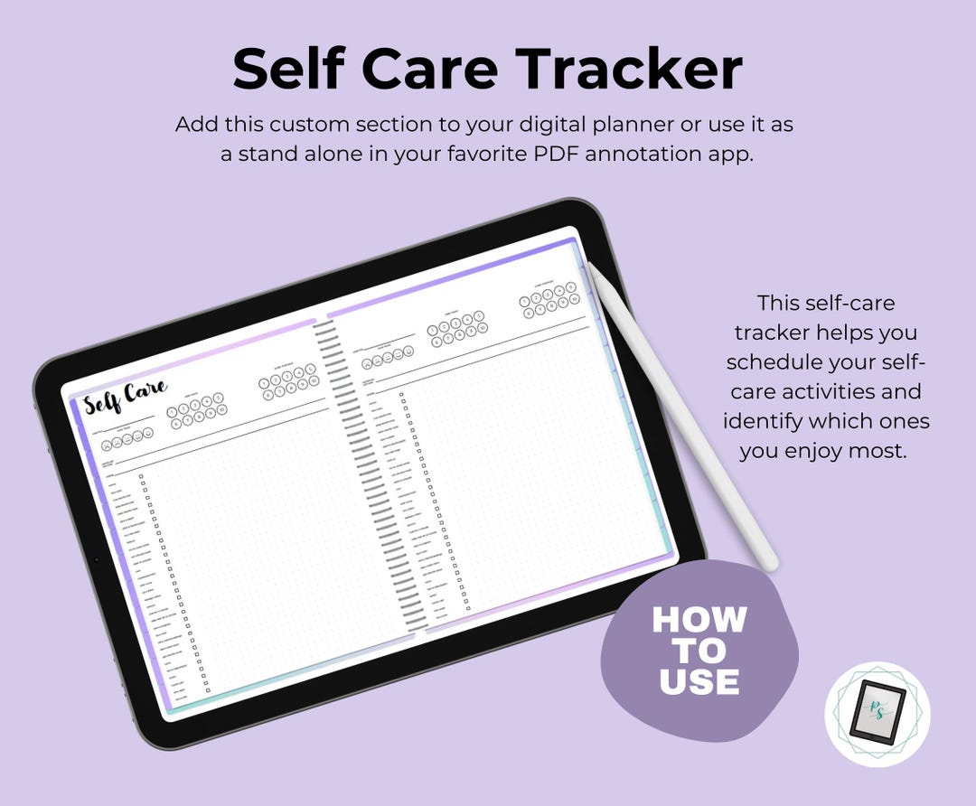 Digital Self-care Tracker | Mood, Sleep, Journaling & More | Instant ...