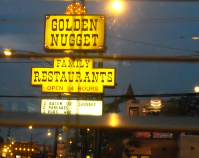 Chicago Photography, GOLDEN NUGGET, Mid Century Vintage Neon Sign ...