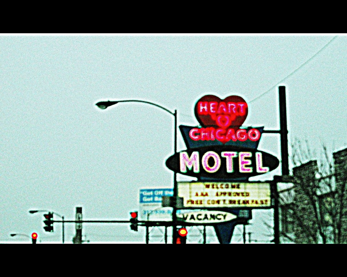 Valentine's Day, Chicago Photography, Heart 'O' Chicago Motel, Vintage ...