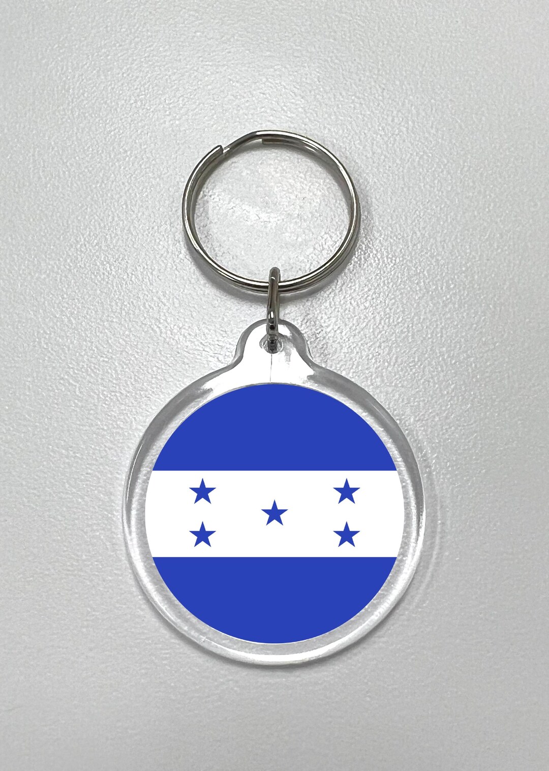 Honduras Round Acrylic Keychain With Flag & Name Insert - Etsy
